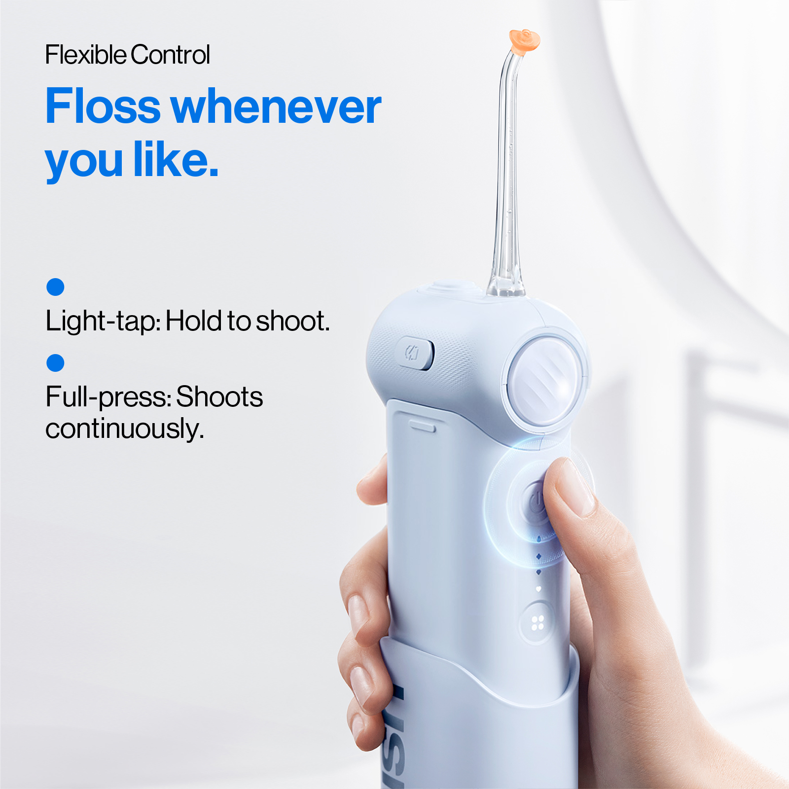 usmile C10/CY1 Portable Dental Flosser | ComfyStream | 95 Days Battery ...