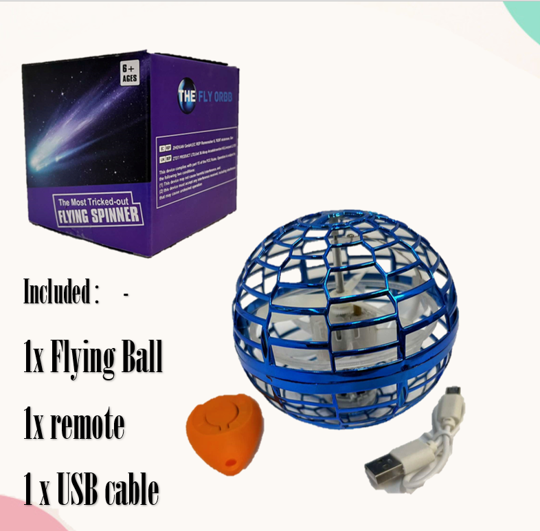 Magic Flying Spinner Sensor Ball Hand Control Gesture LED Light 360 ...