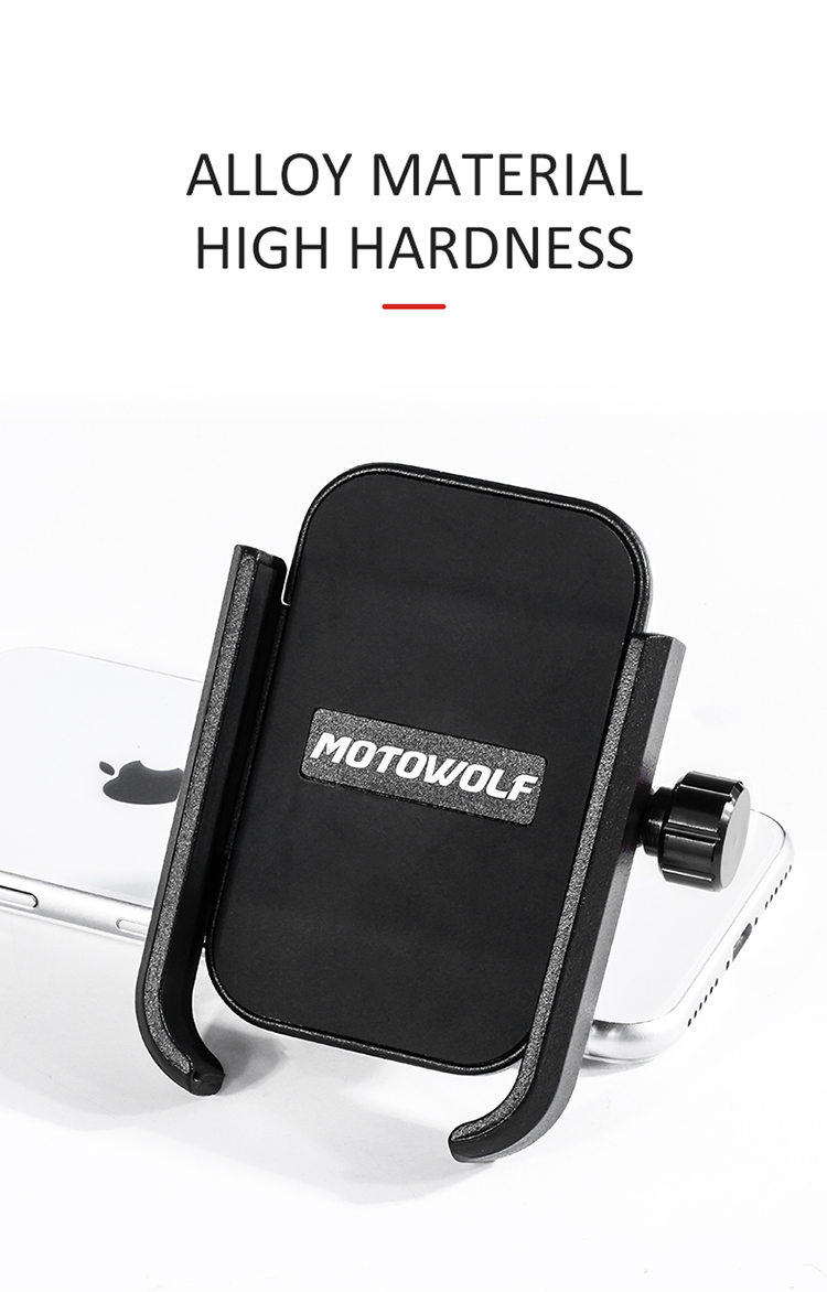 Motorwolf Motor Phone Holder – Side Mirror Bike Mount | Phone Holder ...