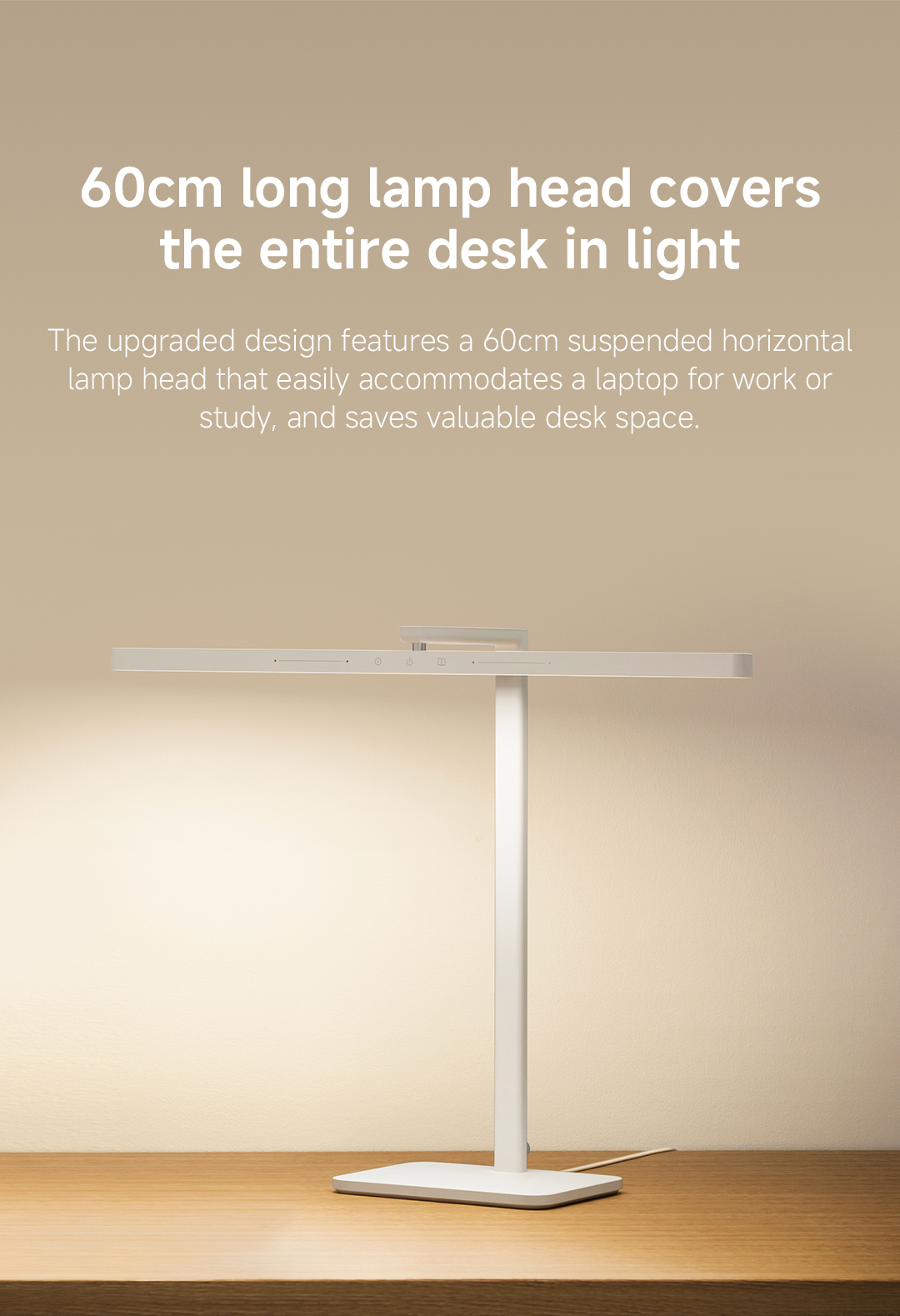 Xiaomi LED Desk Lamp 2 touch control/60cm long lamp head/eye-friendly ...