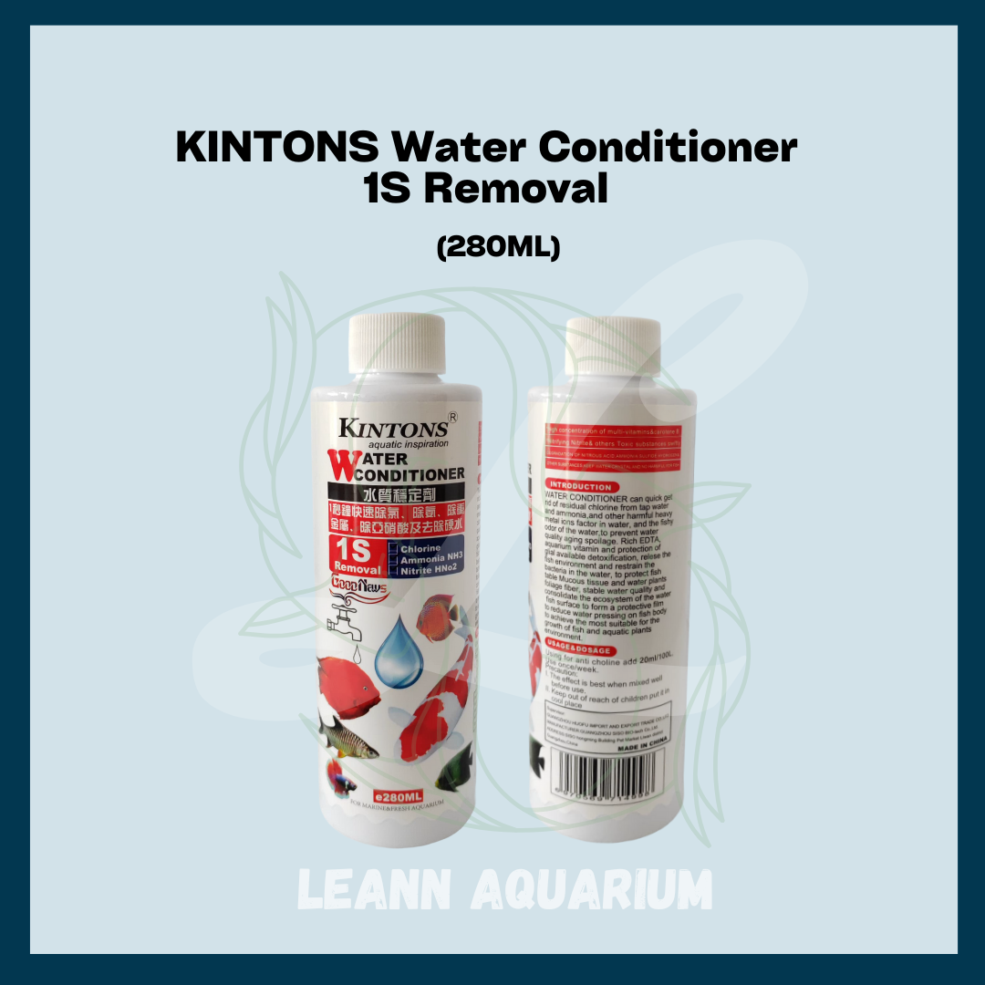 🔥HOT🔥 KINTONS Water Conditioner 1S Removal for all aquarium fish 280ml ...