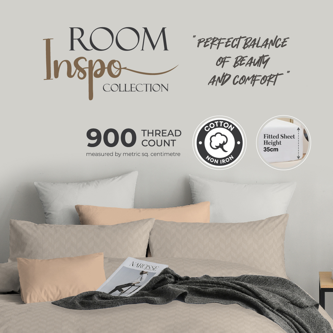 Novelle Room Inspo Comforter Set - 900TC (SUPER SINGEL/ QUEEN/ KING ...
