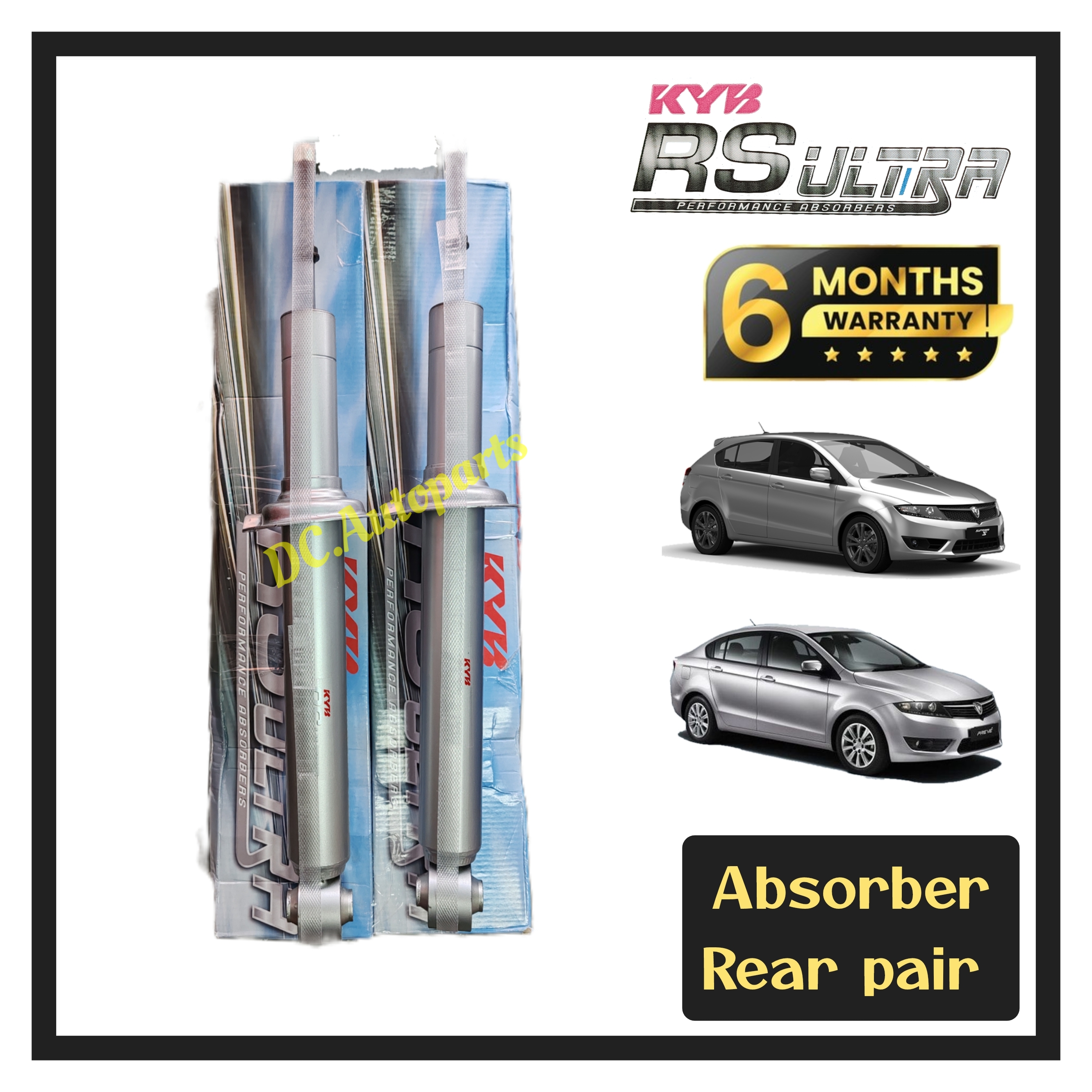 KYB RS ULTRA HEAVY DUTY ABSORBER PROTON PREVE SUPRIMA S FRONT OR REAR ...