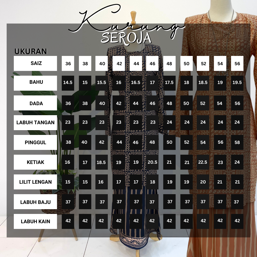 NEW DESIGN !! Kurung Moden Batik Seroja IN 5 Colour by MOFF2u | Shopee ...