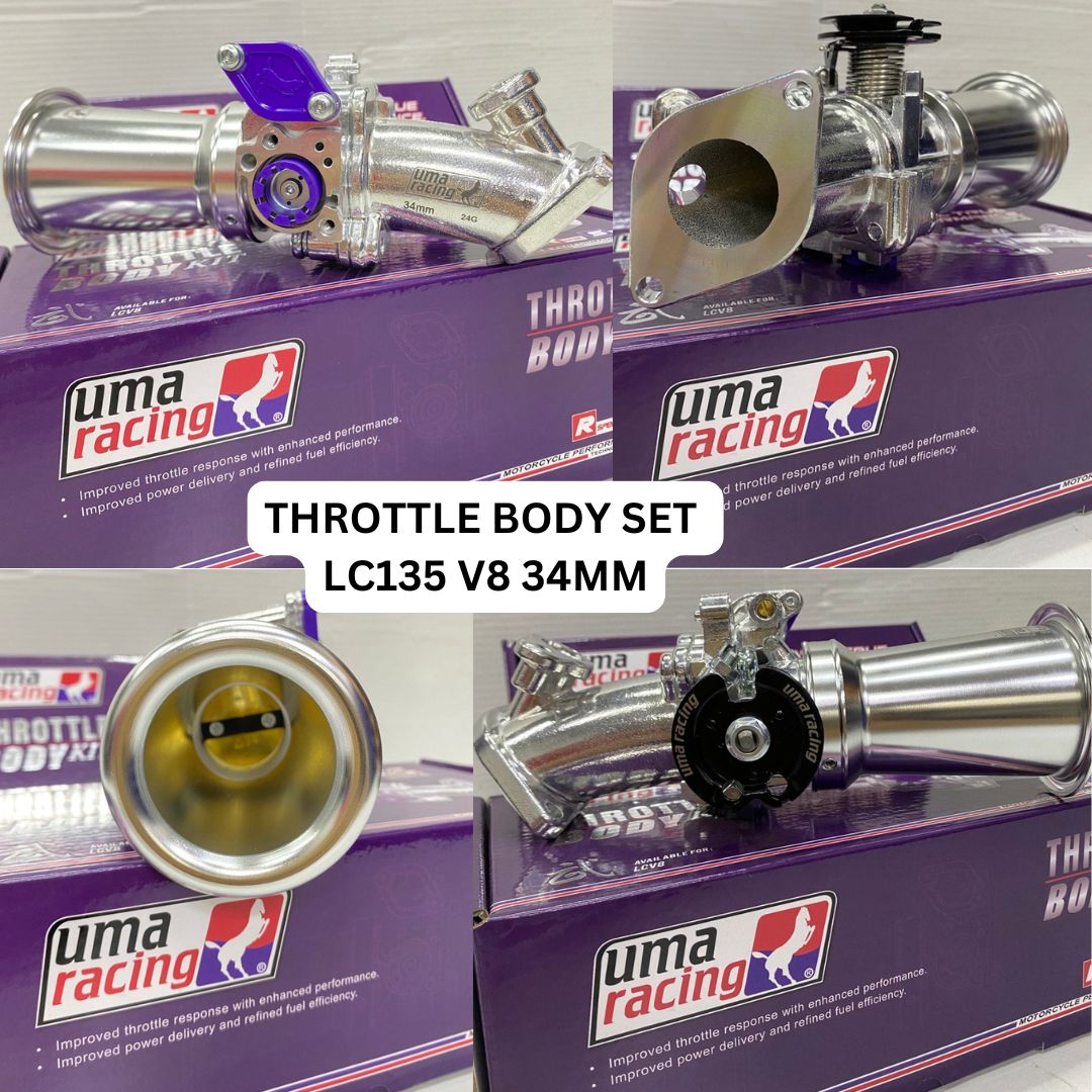 UMA RACING THROTTLE BODY SET LC135 V8 32MM 34MM LC BULAT | Shopee Malaysia
