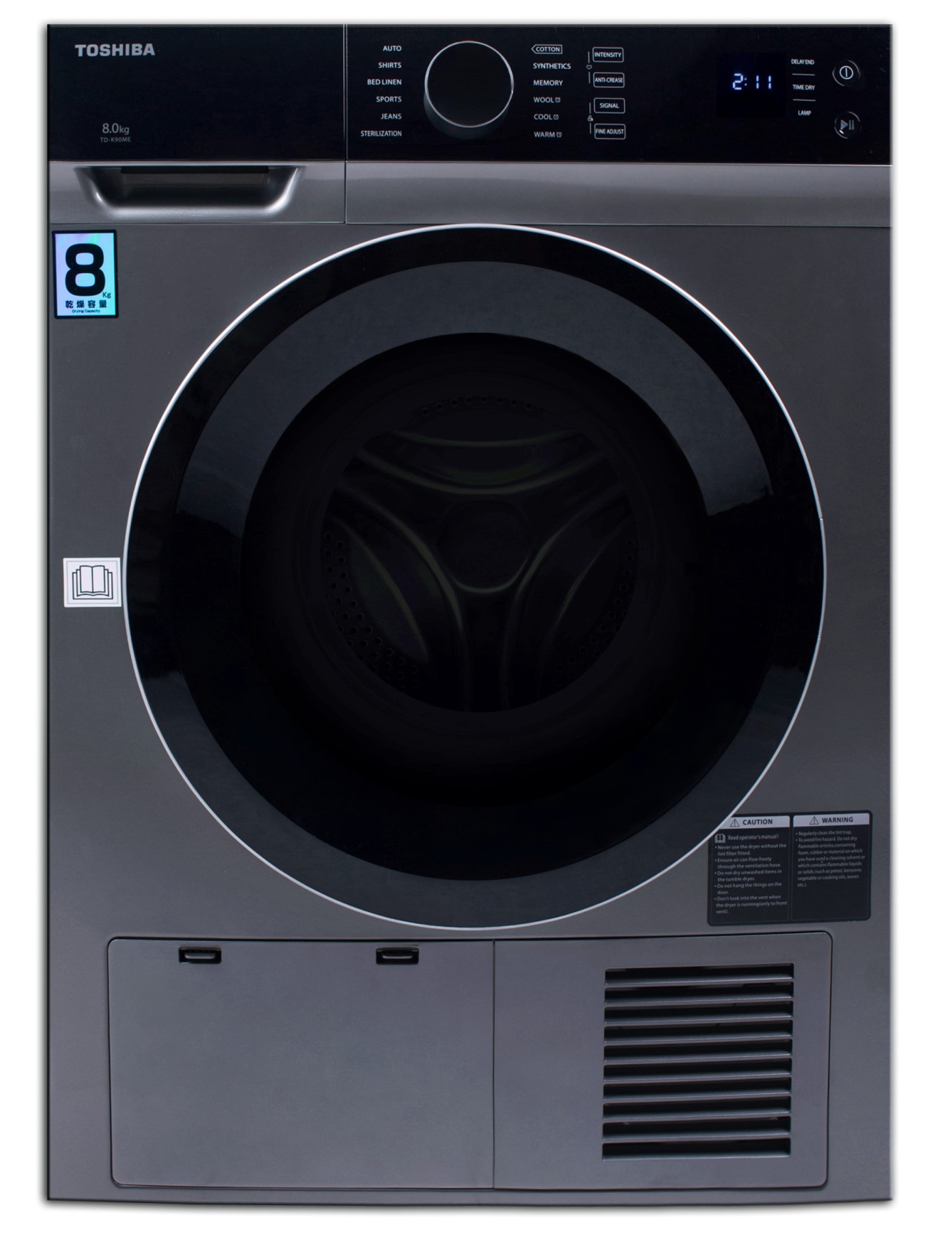 Toshiba TD-K90MEM(SK) 8kg SENSEDRY™ Condenser Dryer | Shopee Malaysia