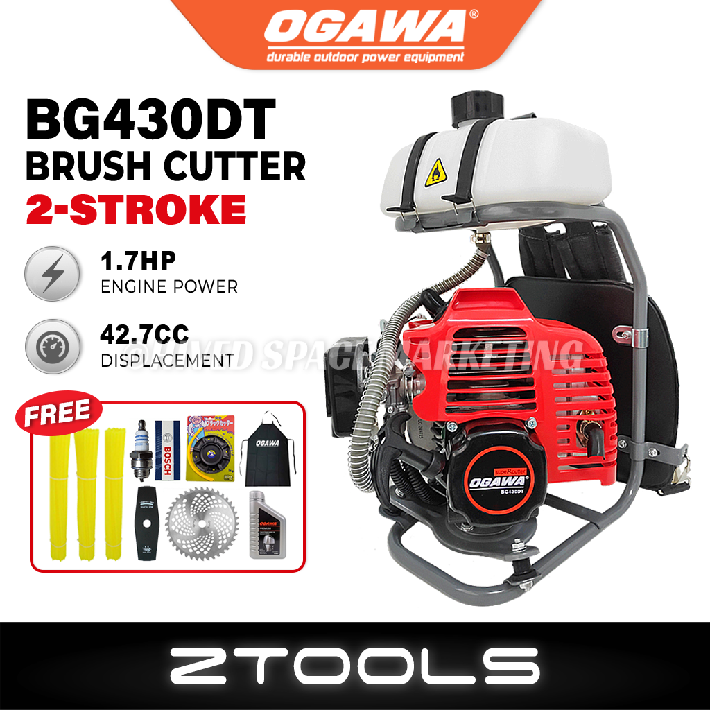 OGAWA BG430 BG430DT TB43 Brush Cutter 33CC/43CC/52CC 2-Stroke Grass Cutter Mesin Rumput BG330 ...