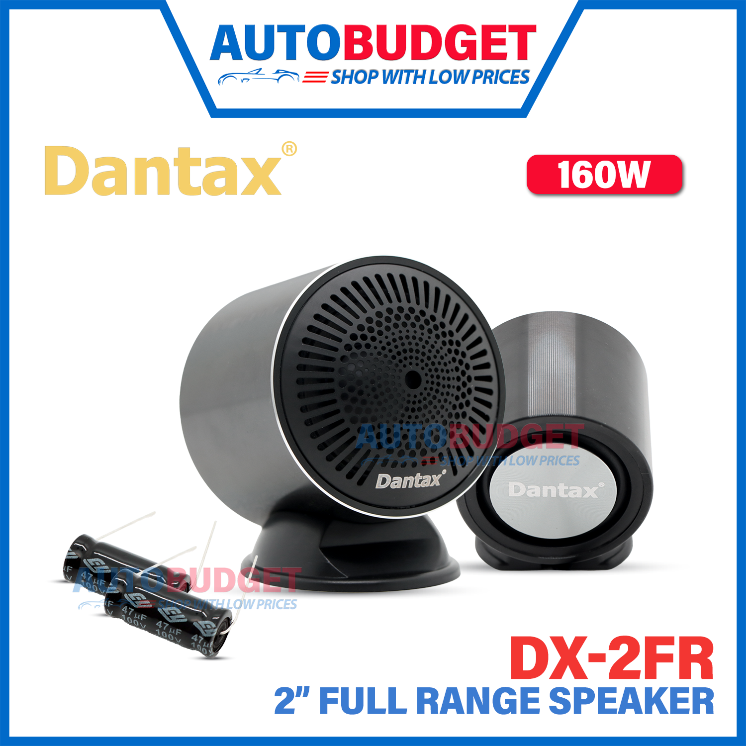 1Pair 2Pcs Full Range Speaker DANTAX 2inch Speaker Mid-Tweeter with ...