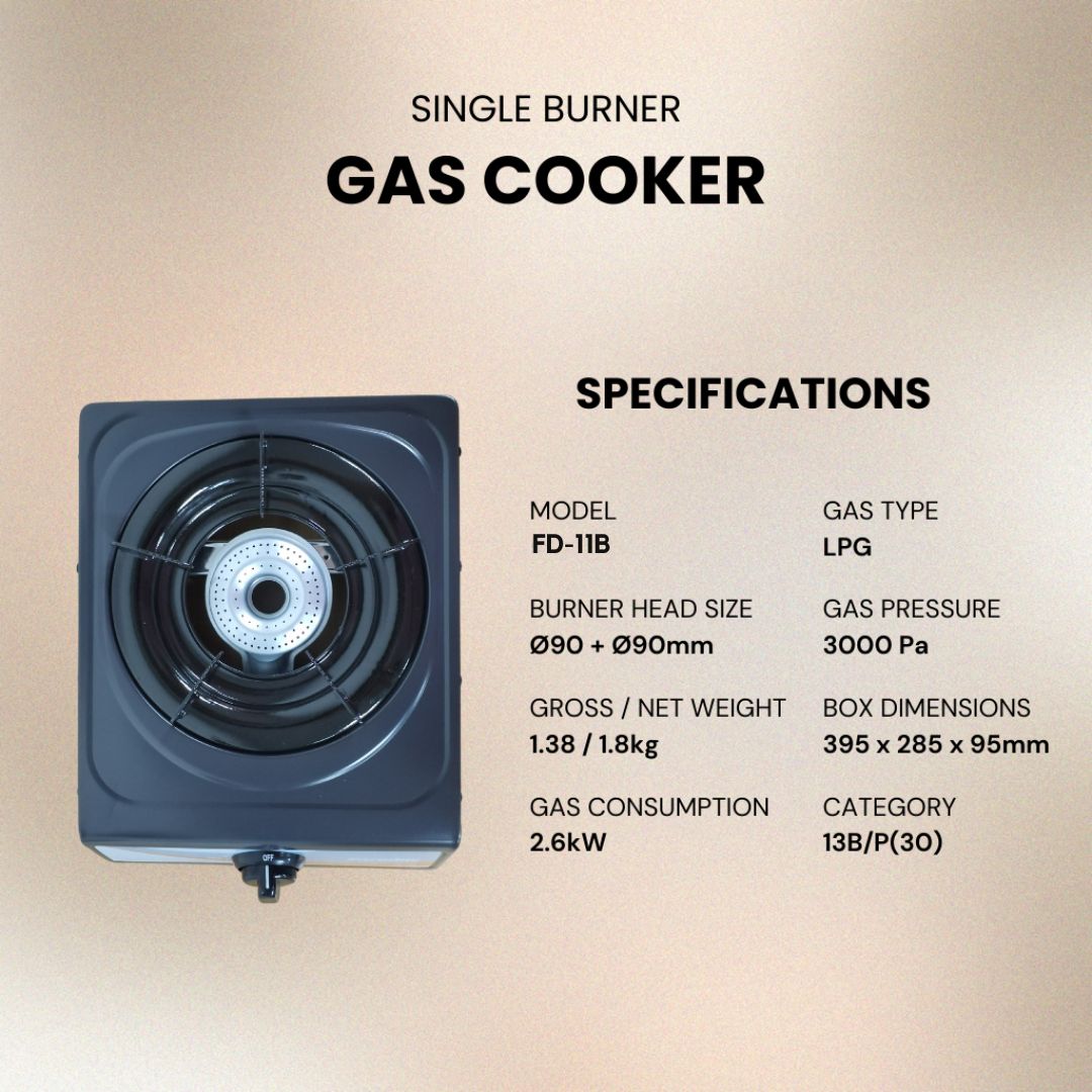 Butterfly BGC-26 / BGC-28 Single Gas Cooker Stove Dapur Gas / FARADAY ...