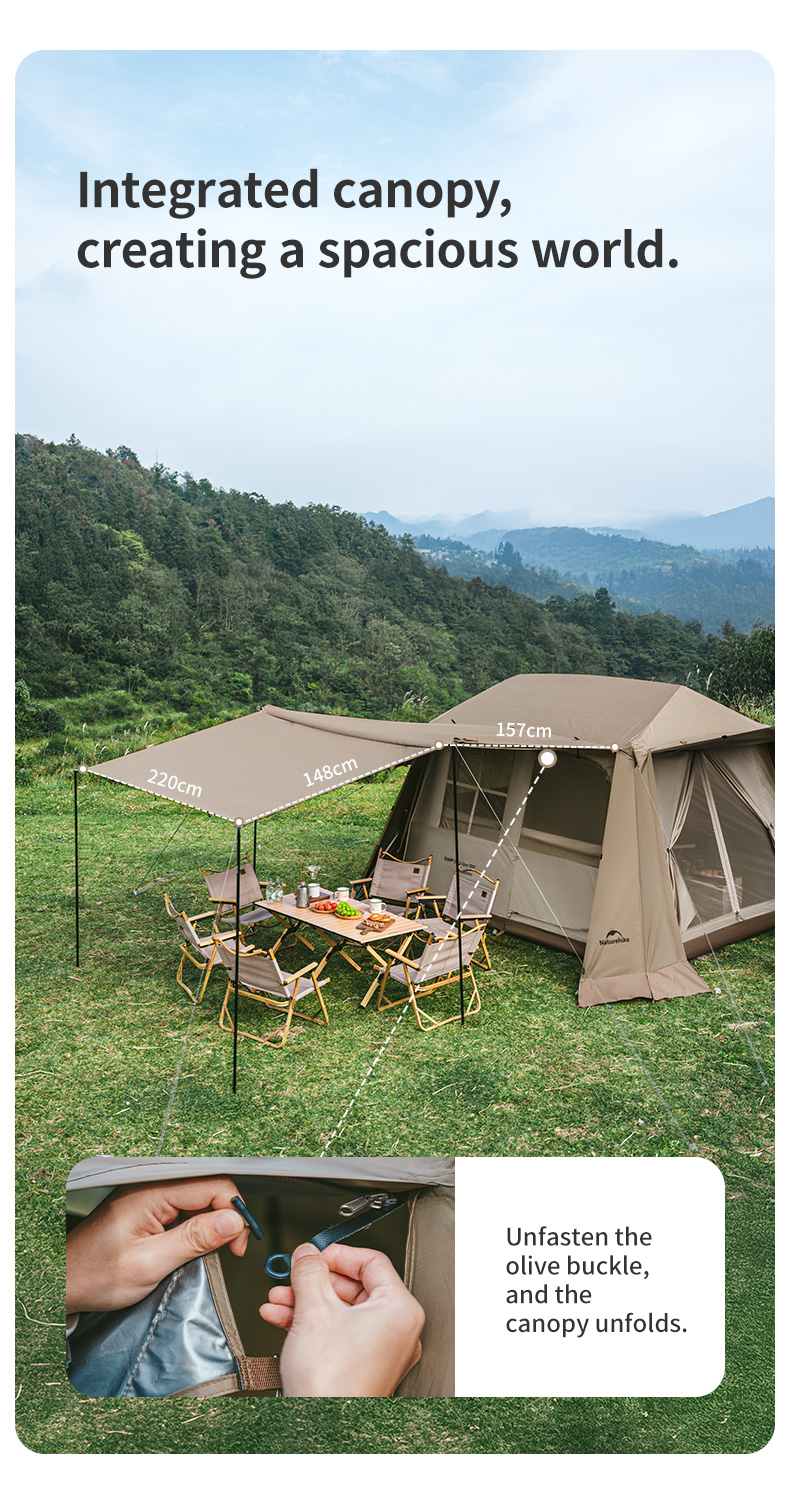 Naturehike Village 6.0 Quick Setup Tent / Village 6.0 Ⅱ Automatic ...