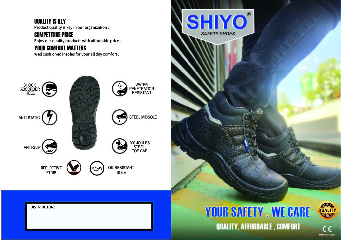 COLSON Shiyo Safety Shoe S-803 Middle Cut - Comfortable Anti-Puncture ...