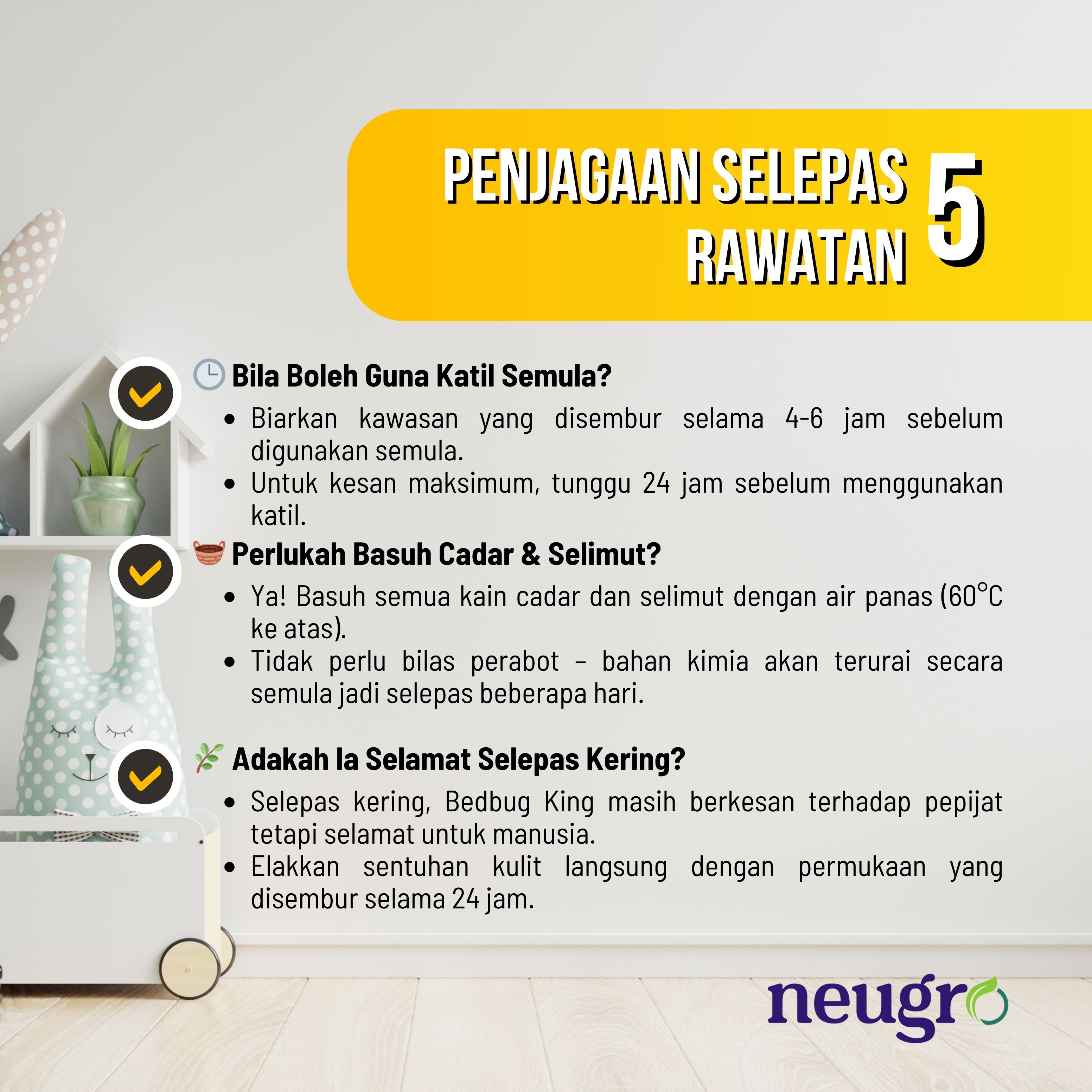 Spray Pepijat Neugro BedBug King 500ml Spray Kutu Katil Bed Bug Spray ...