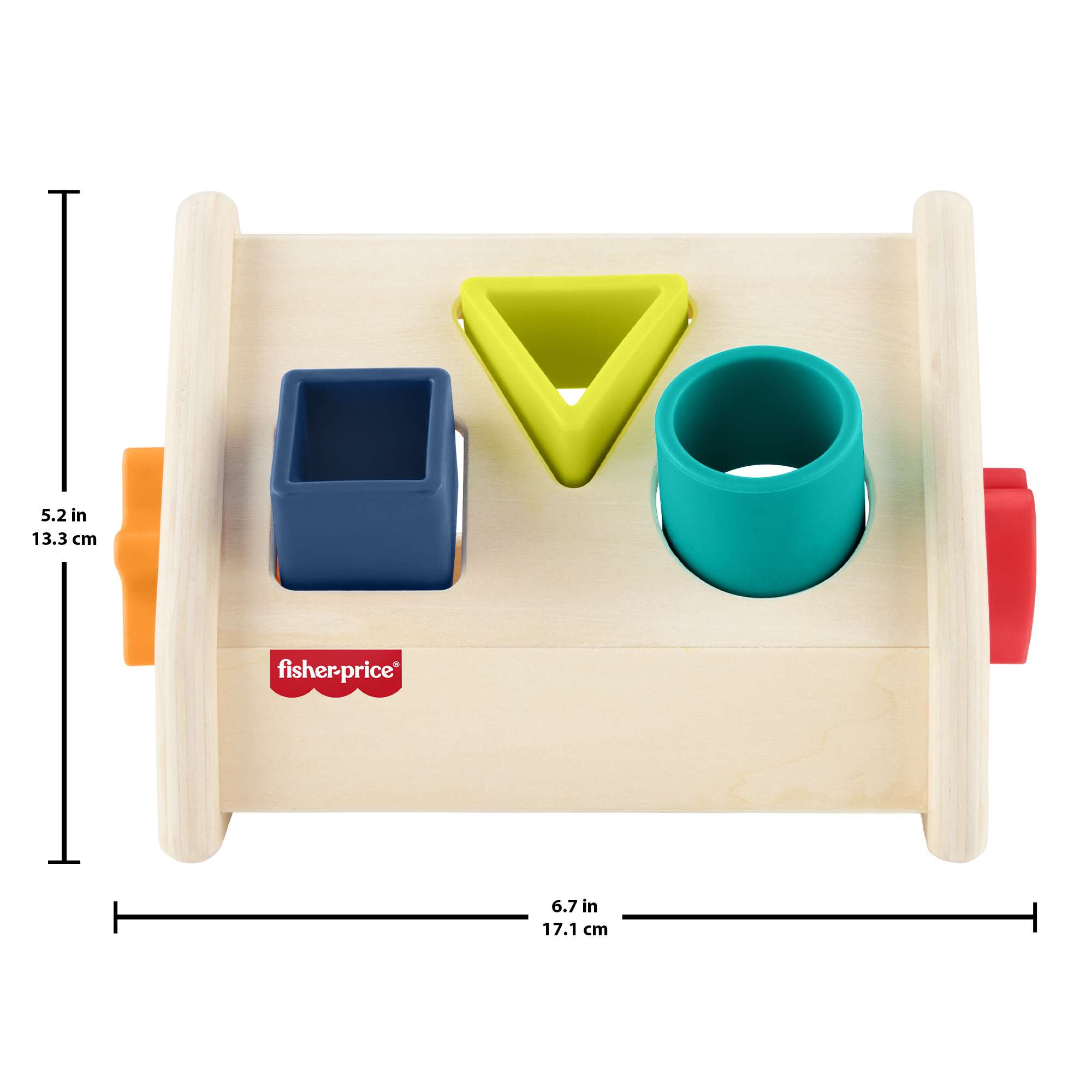 Fisher-Price® Wooden Silicone Shape Sorter (JCY41) | Shopee Malaysia