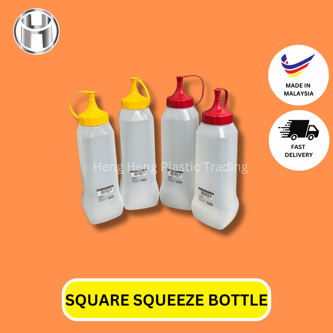 SQUARE FELTON SQUEEZE BOTTLE / BOTOL SOS SAUCE / BOTOL KICAP/ SAUCE ...