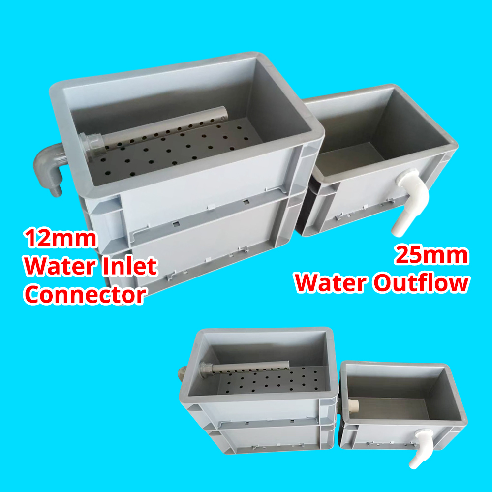 Aquarium Filter Box 2-Tier Extended Box 2T2C Filter Box Fish Tank Top ...