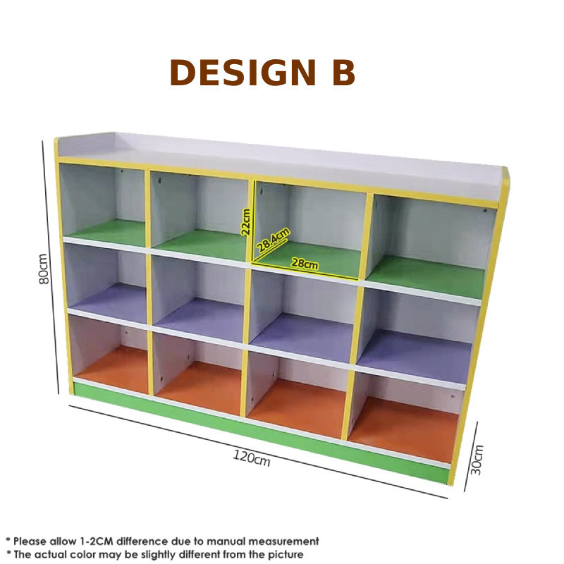 Kindergarten Cabinet Wooden Rack Storage toys Shoe Rack Bookshelf Rack ...