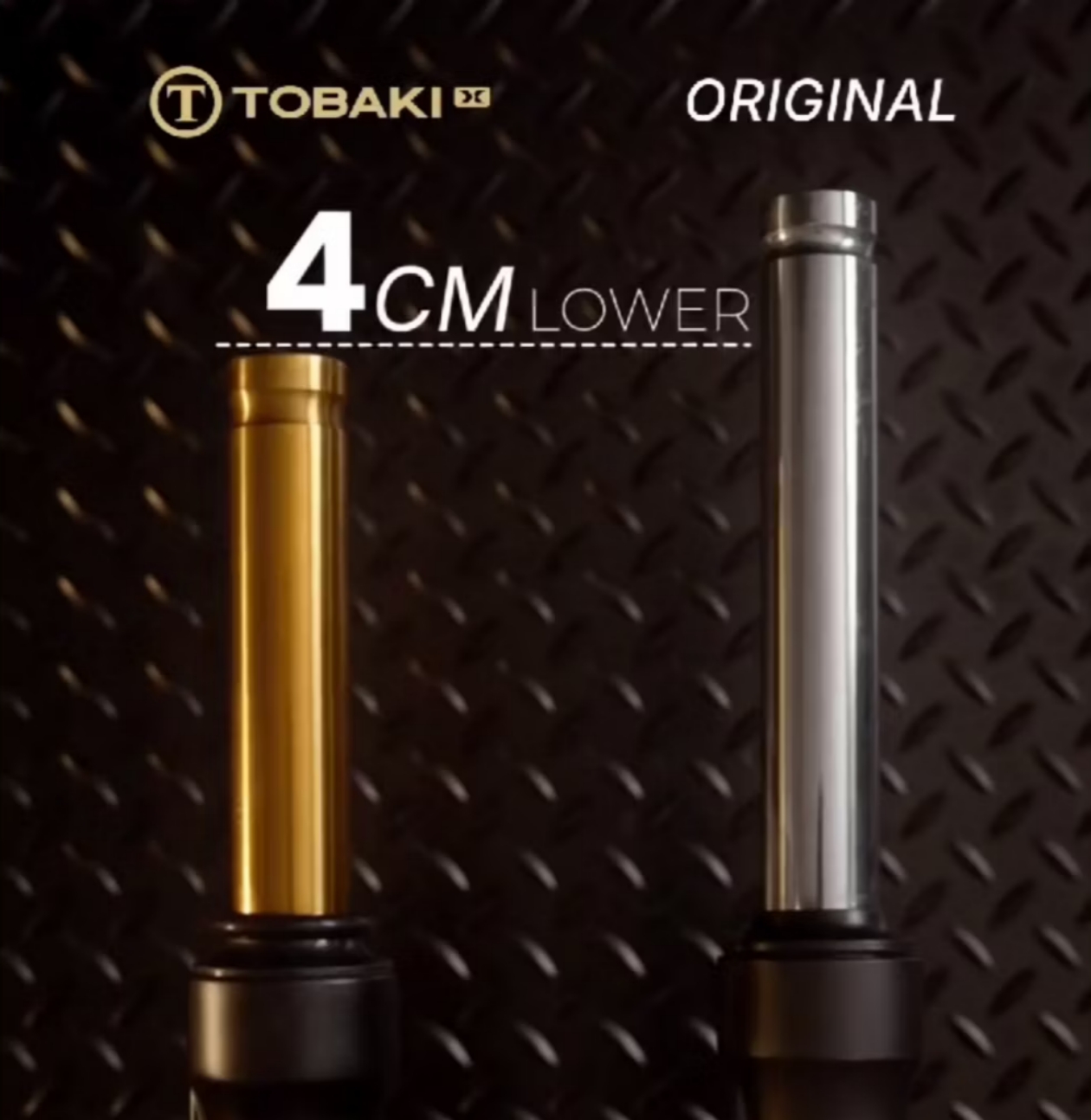 Tobaki Black Fork Set Yamaha Y15ZR Y16ZR Lower 4cm Accessories Motor ...