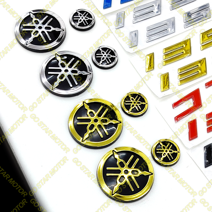 YAMAHA LC135 135LC FI V1 V2 V3 V4 V5 V6 V7 V8 Emblem Sticker Logo 3D ...
