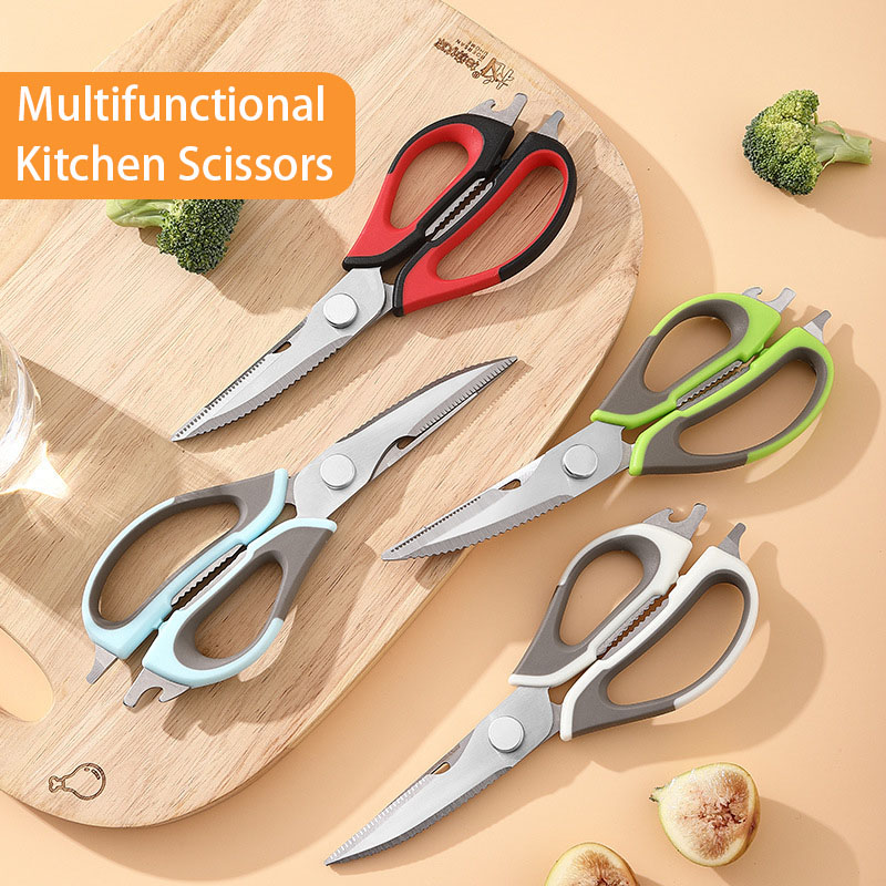 Kitchen Scissors Stainless Steel Gunting Dapur Heavy Duty Scissors ...
