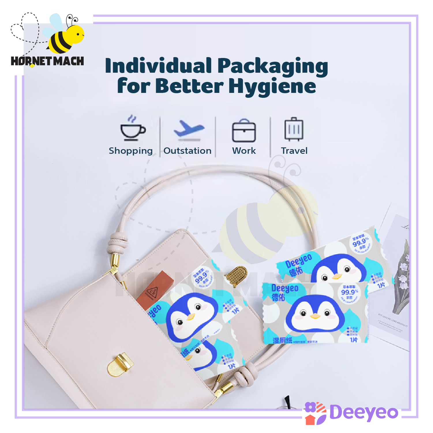 Deeyeo Flushable Toilet Wipes – 10 Single Wipes | Shopee Malaysia