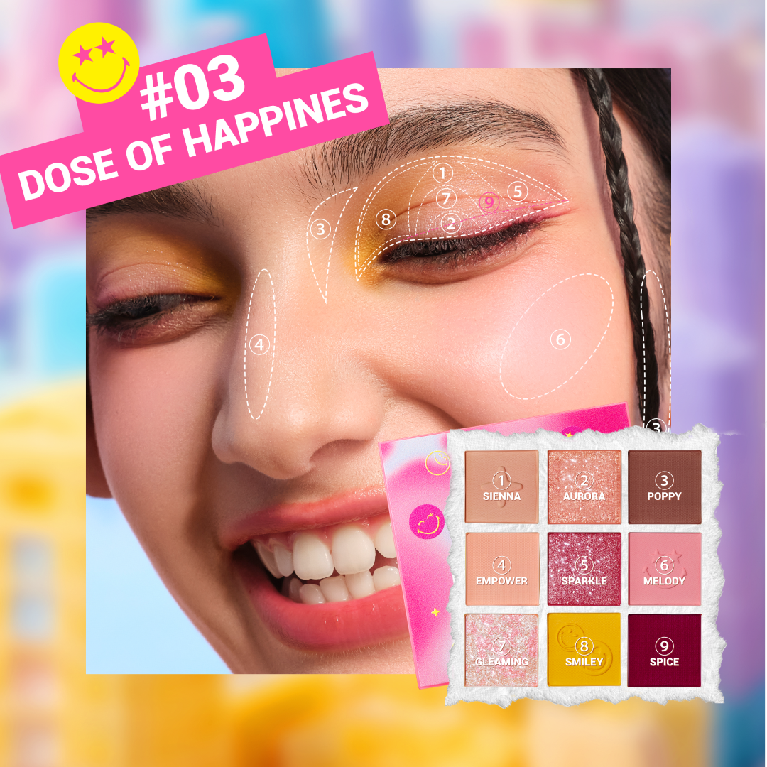 [Limited Edition] DAZZLE ME X SmileyWorld Cosmic Eyes Eyeshadow Palette ...