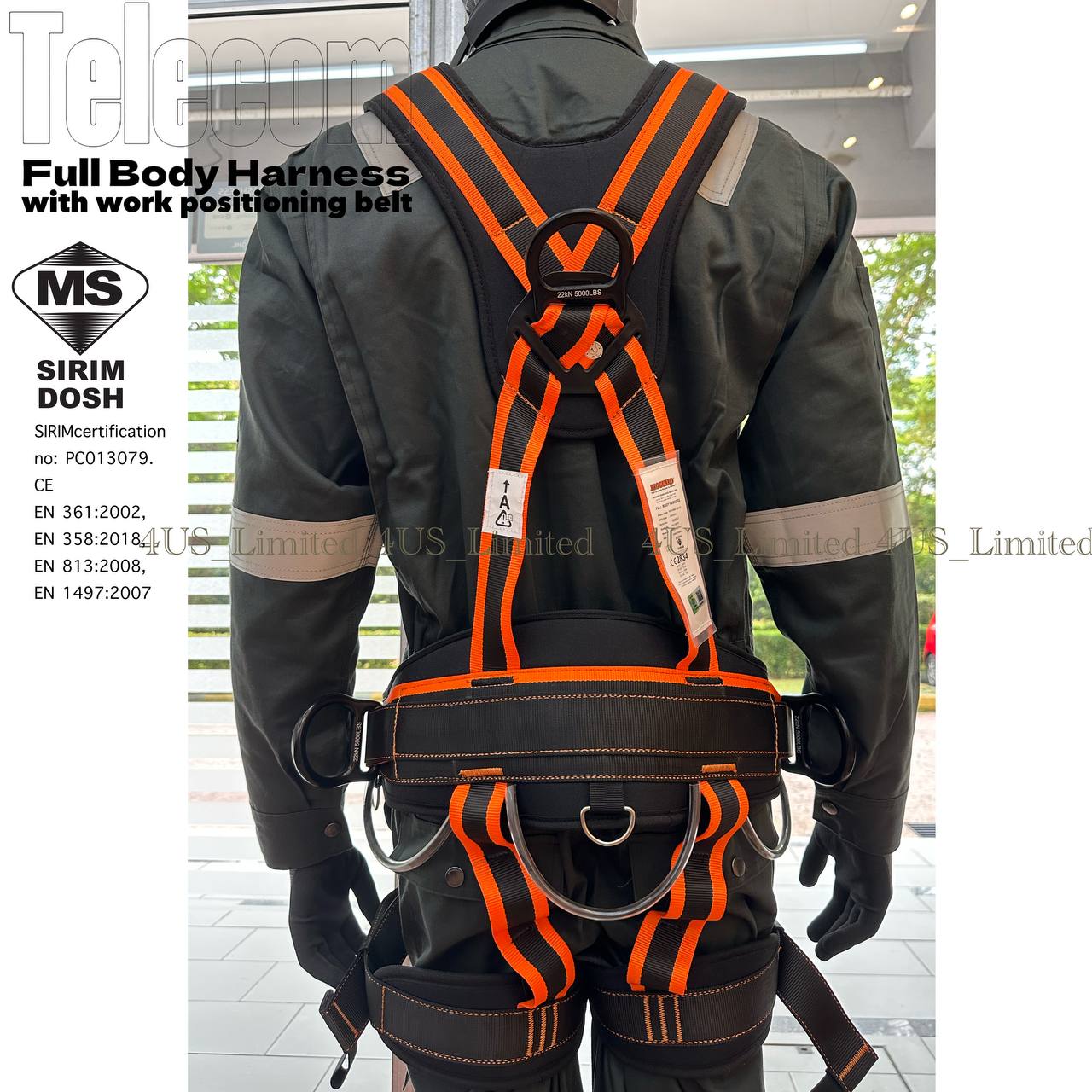 PROGUARD NEW Telecom Full Body Harness | PFP-FBH-138-TC | SIRIM & DOSH ...