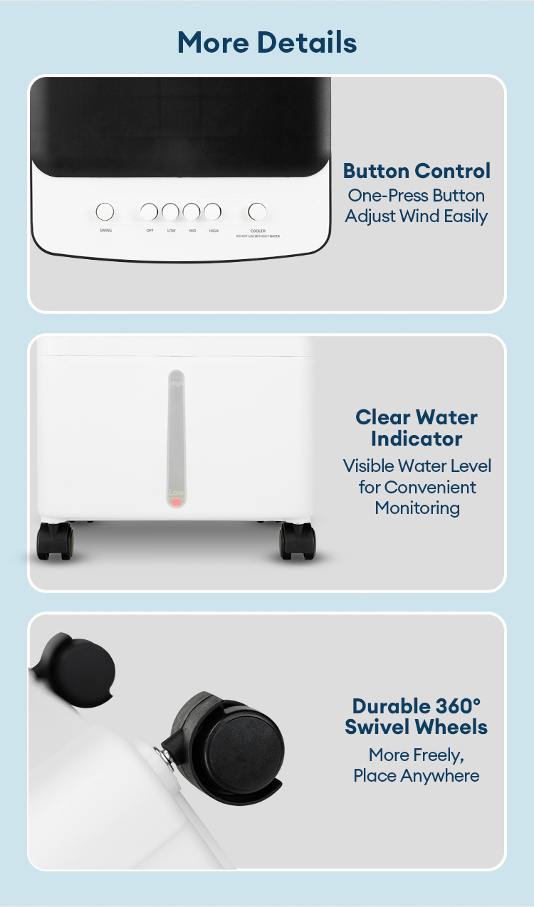 Riino Elektrik Pendingin Udara Portable 3 Speed FREE 2 Ice Boxes ...