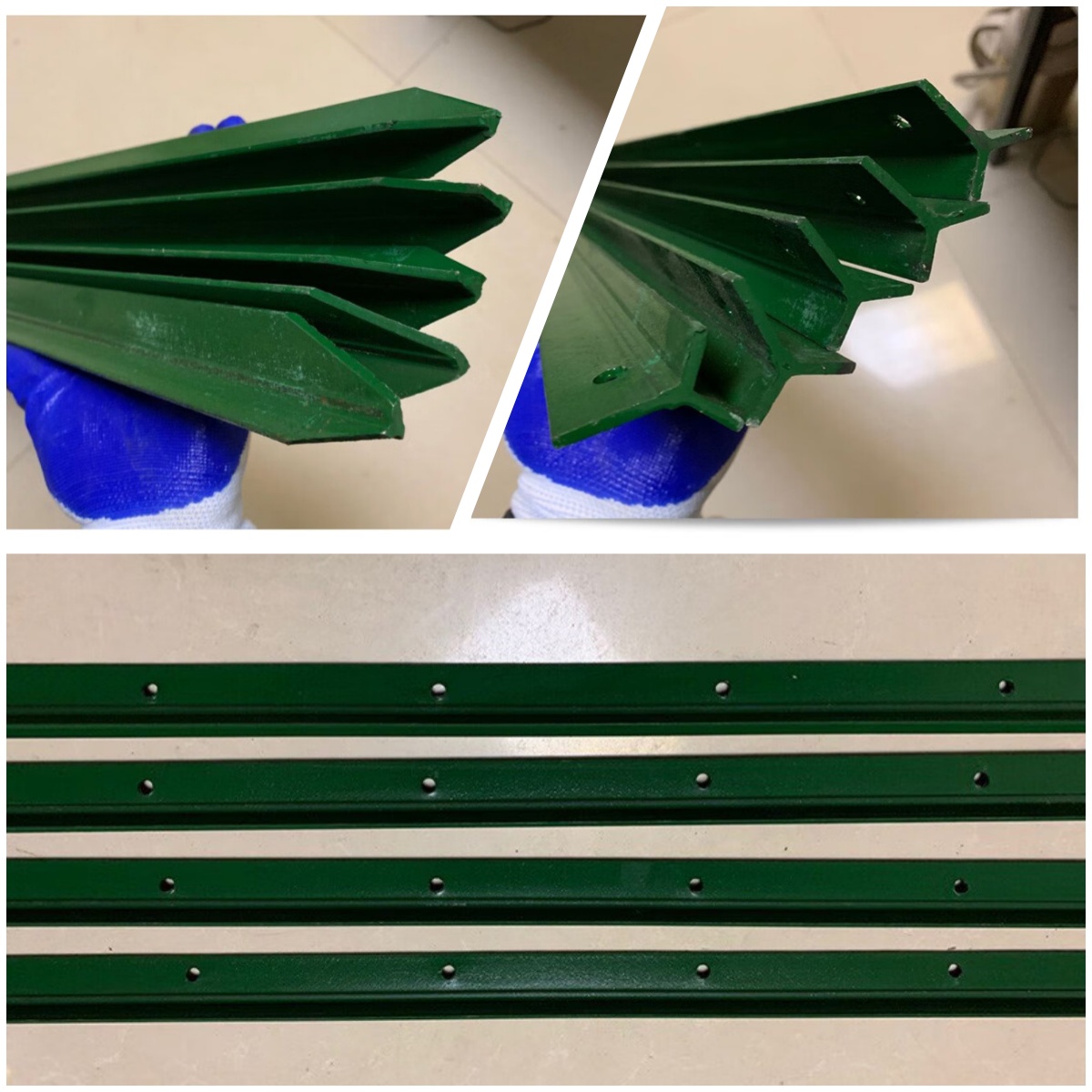 Fence Column 10pcs Pagar Cyclone Column Triangular Pointed Solid Iron ...