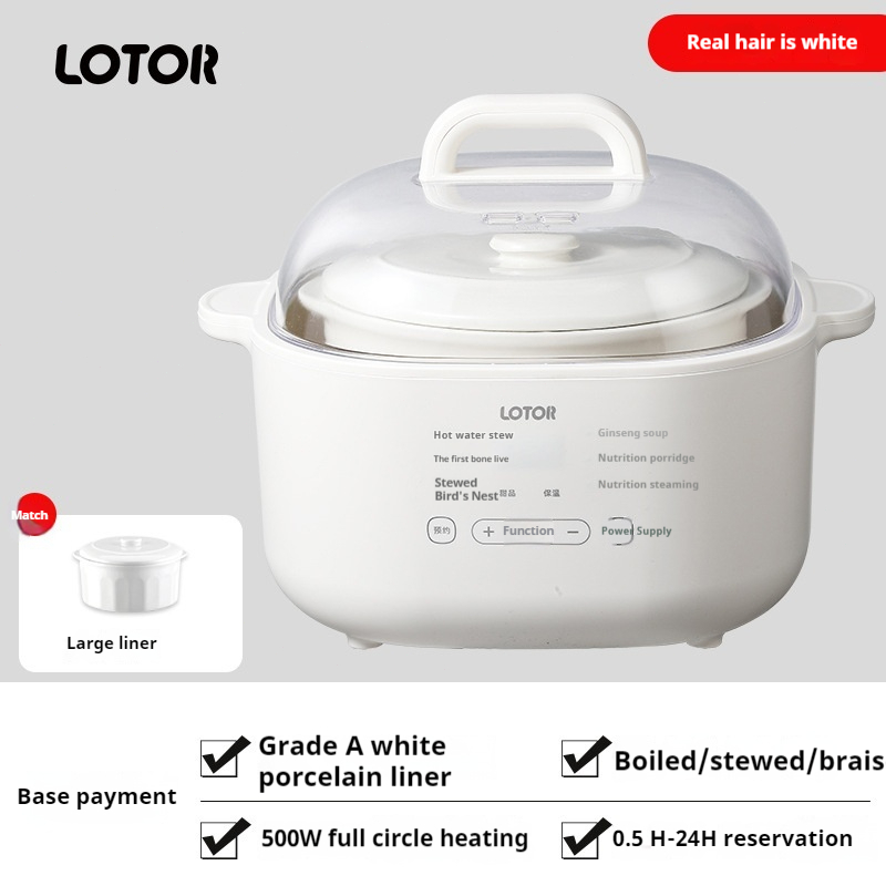 7L five-pot ceramic smart electric stew pot waterproof electric stew ...