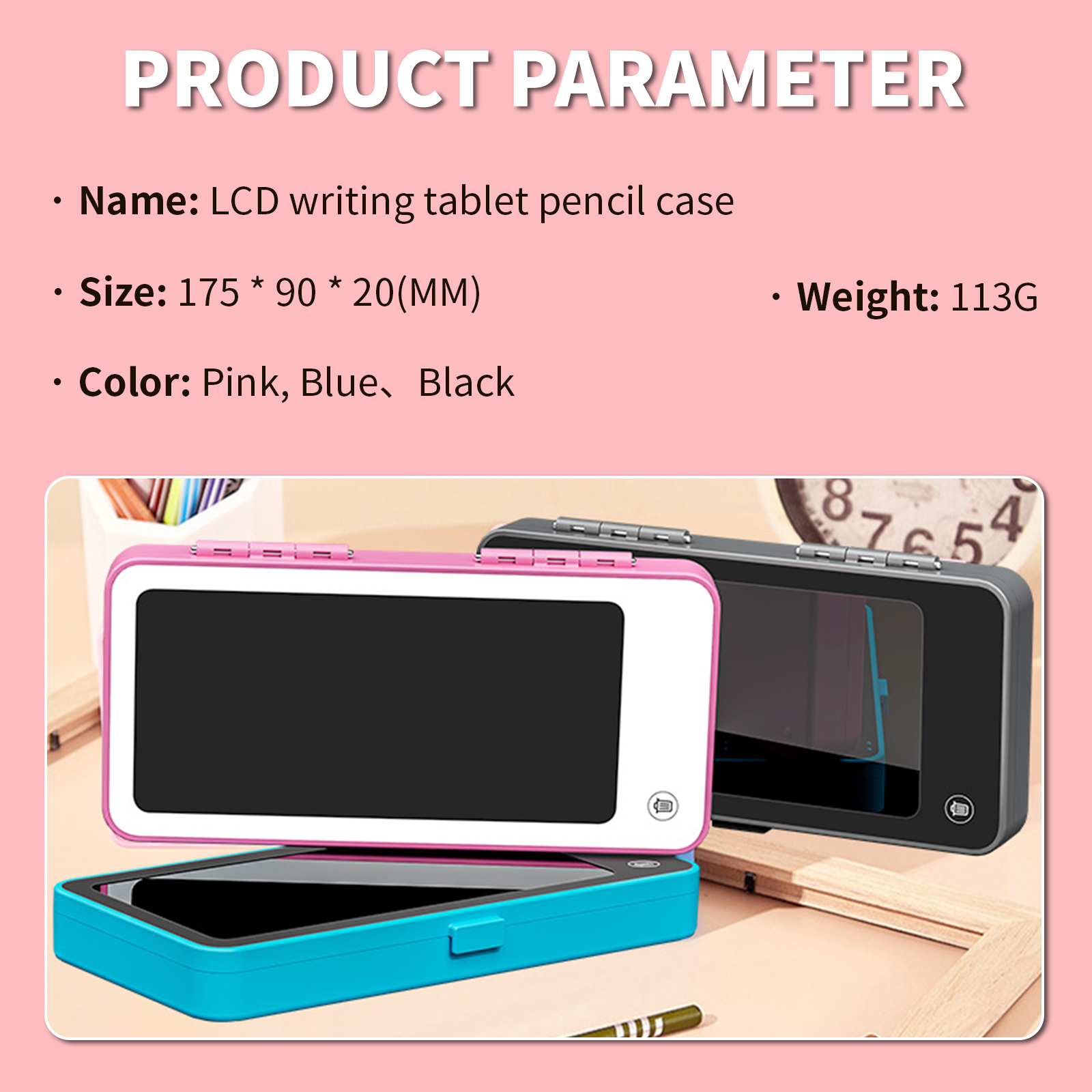 LCD Pencil case Electronics Drawing Tablet storage case LCD Handwriting ...