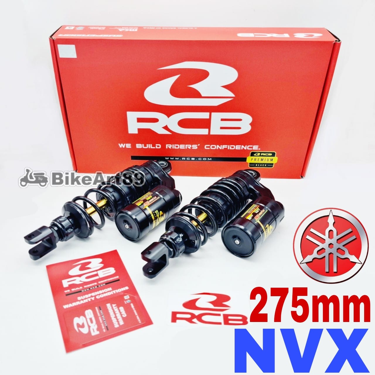 RCB Absorber Yamaha NVX155 V1 V2 Flow-S Tank 275mm 305mm Racing Boy ...