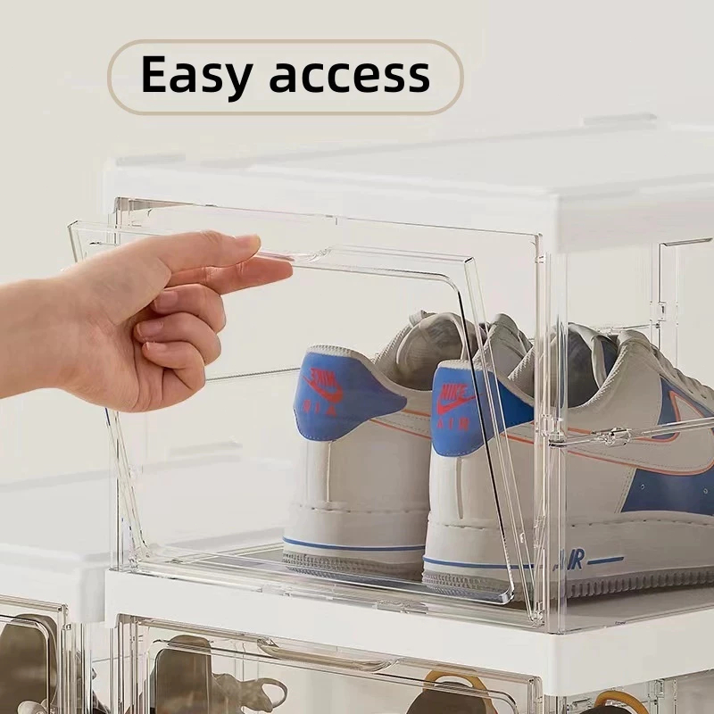 [Installation Free] 3-10 Layers Large-Foldable Shoe Boxes Stackable ...