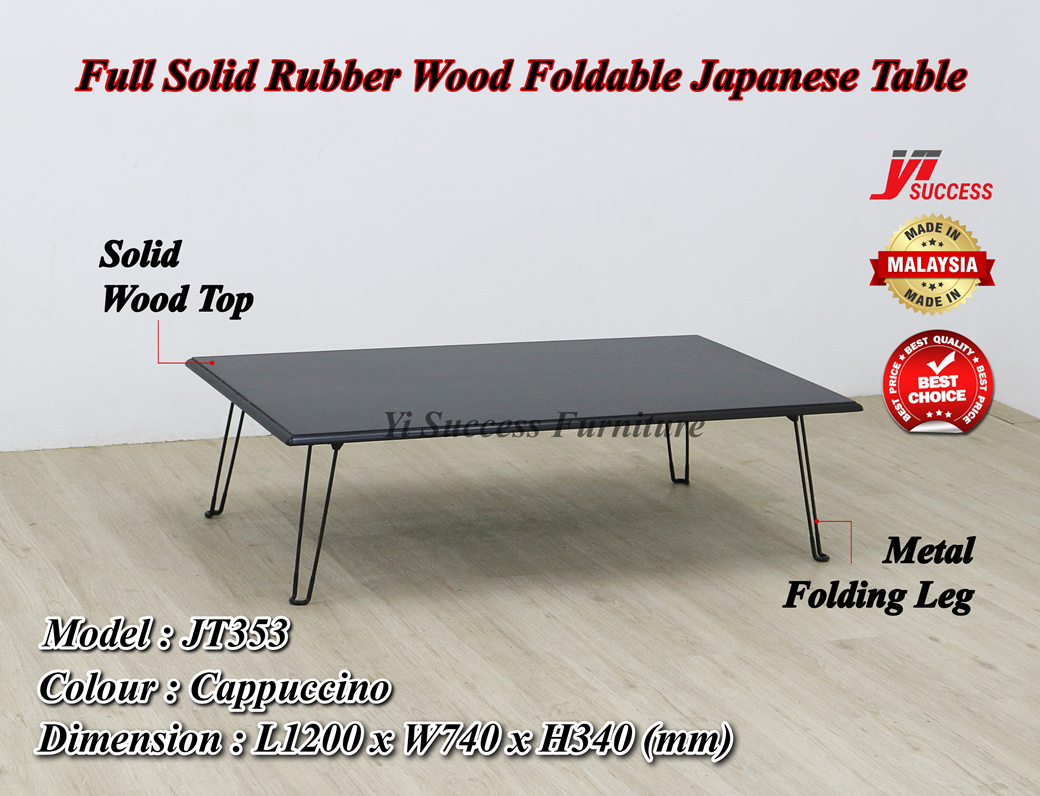 Yi Success Full Solid Rubber Wood Japanese Table / Foldable Japanese ...