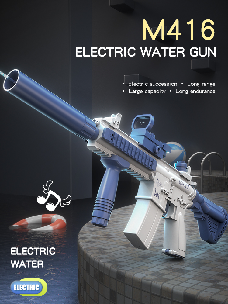 👉Kids Outdoor Shooting 👈Electric Water Gun 62CM Beach Outdoor Games Kid ...