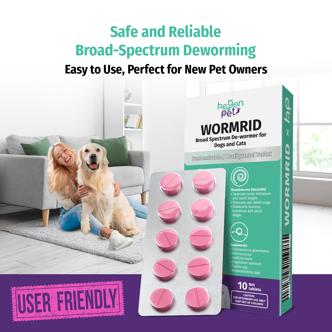 CASSIEL PET Deworming Tablet For Nematocide Deworm Worm Rid Heartworm ...