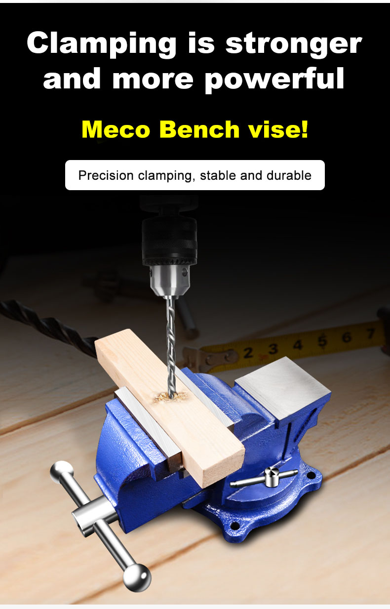 3'' / 4" / 5 '' / 6 " Heavy Duty Clamp Bench Vise Clamp Tool 360° Rotation Ragum Meja Inch ...