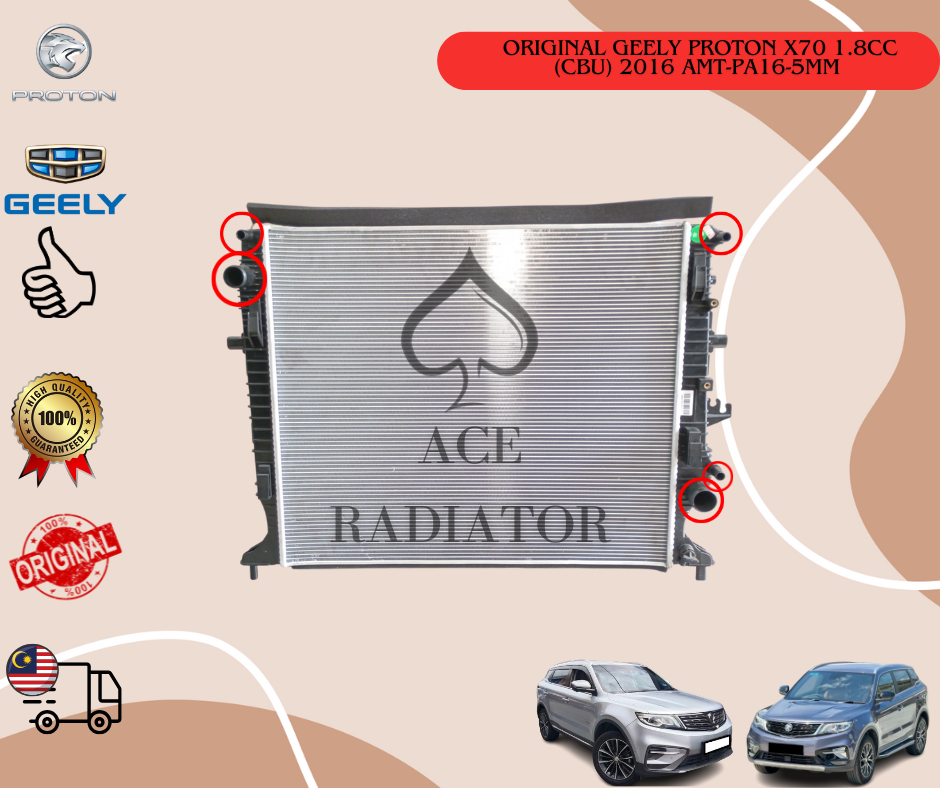 ORIGINAL GEELY PROTON X70 1.8CC (CBU) 2016 OEM RADIATOR ASSY AUTO ...