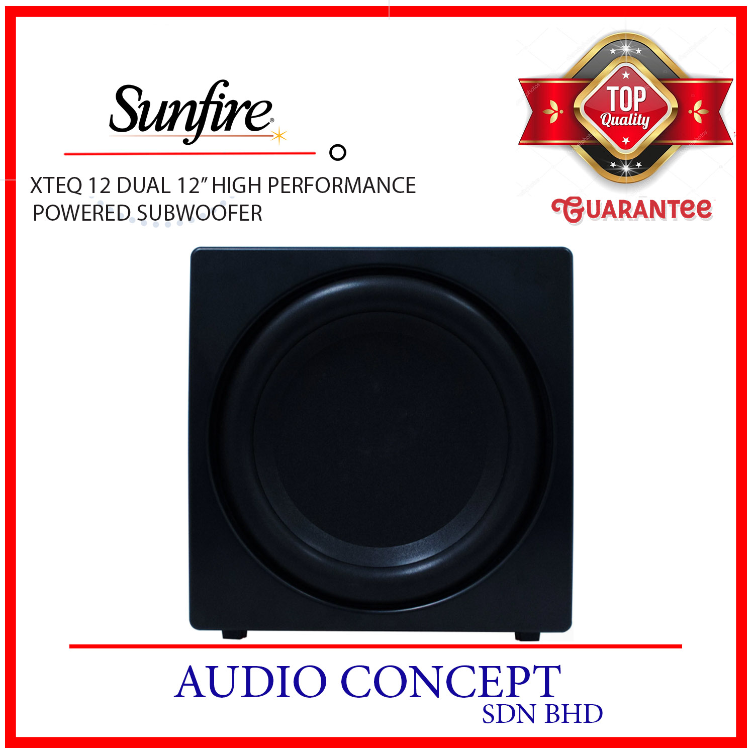 Sunfire XTEQ 12 Dual 12" High Performance Powered Subwoofer (Black ...
