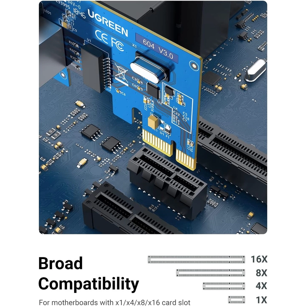 UGREEN PCI-E NETWORK CARD 10/100/1000MBPS RJ45 GIGABIT PORT | Shopee ...