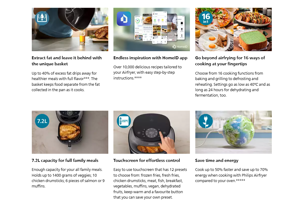 Philips 3000 Series Air Fryer 2000W (7.2L) NA342/09 | Shopee Malaysia