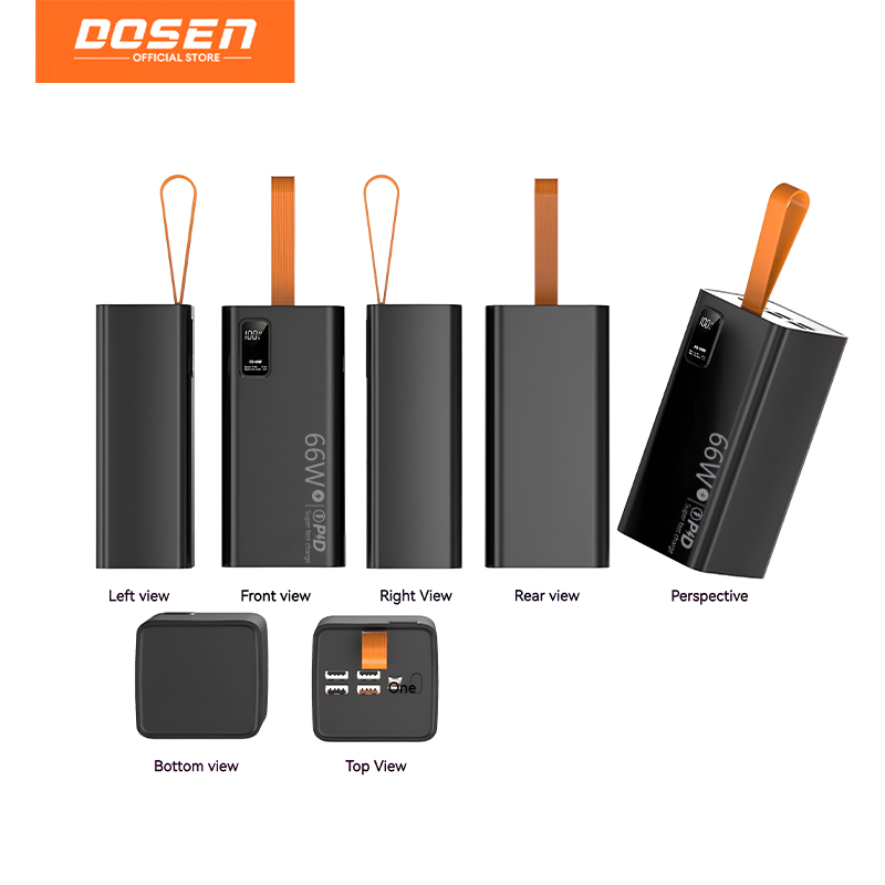 DOSEN Power Bank K7 Fast Charging Four USB Portable Digital Display ...