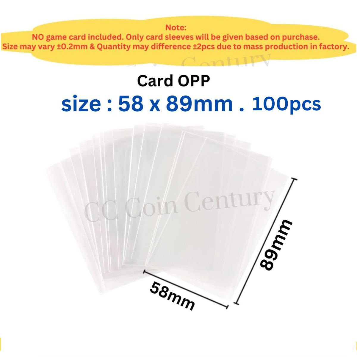Standard TCG Card Sleeves 100Pcs Soft Penny Transparent for Pokemon One ...