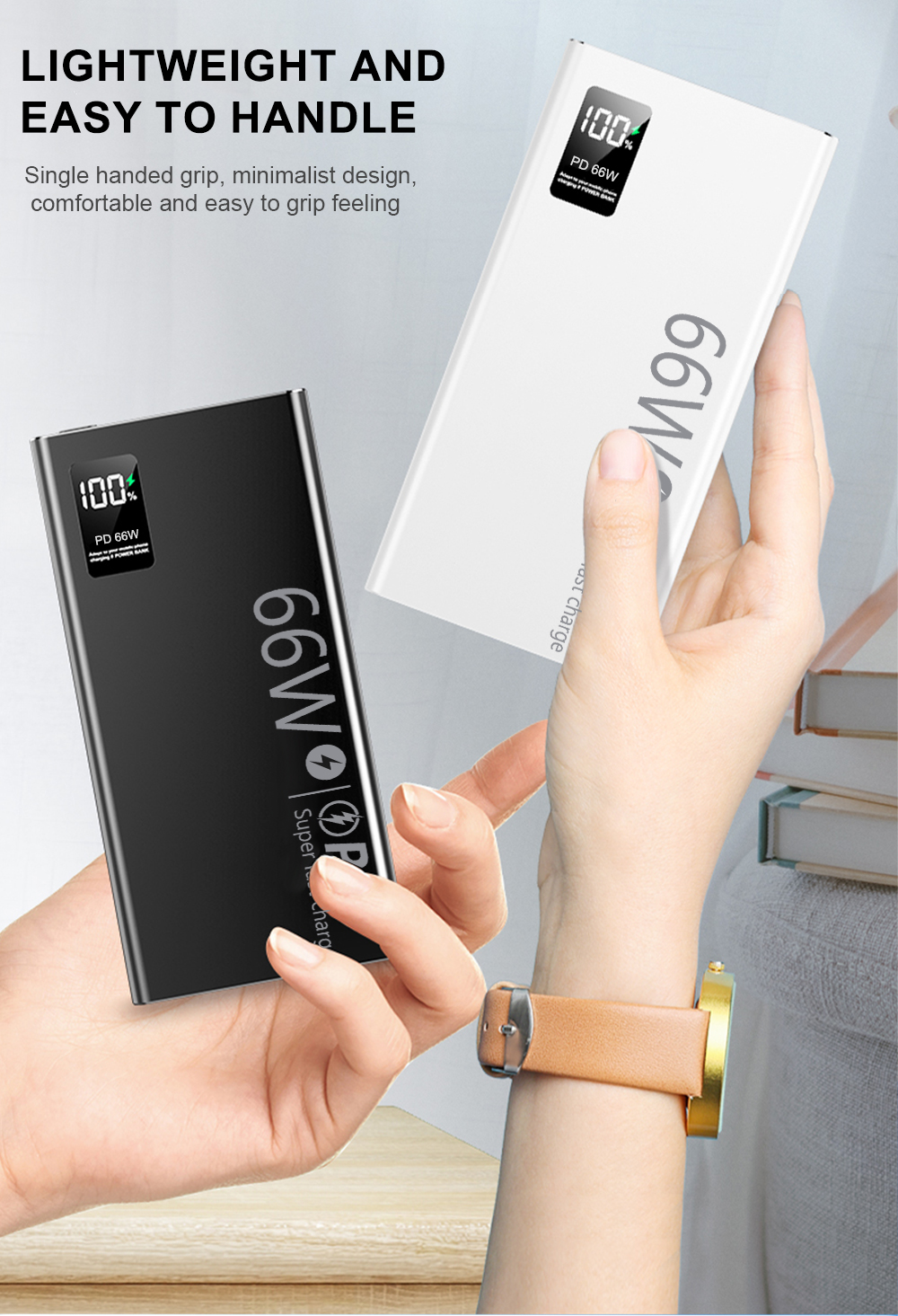 DOSEN Power Bank K7 Fast Charging Four USB Portable Digital Display ...