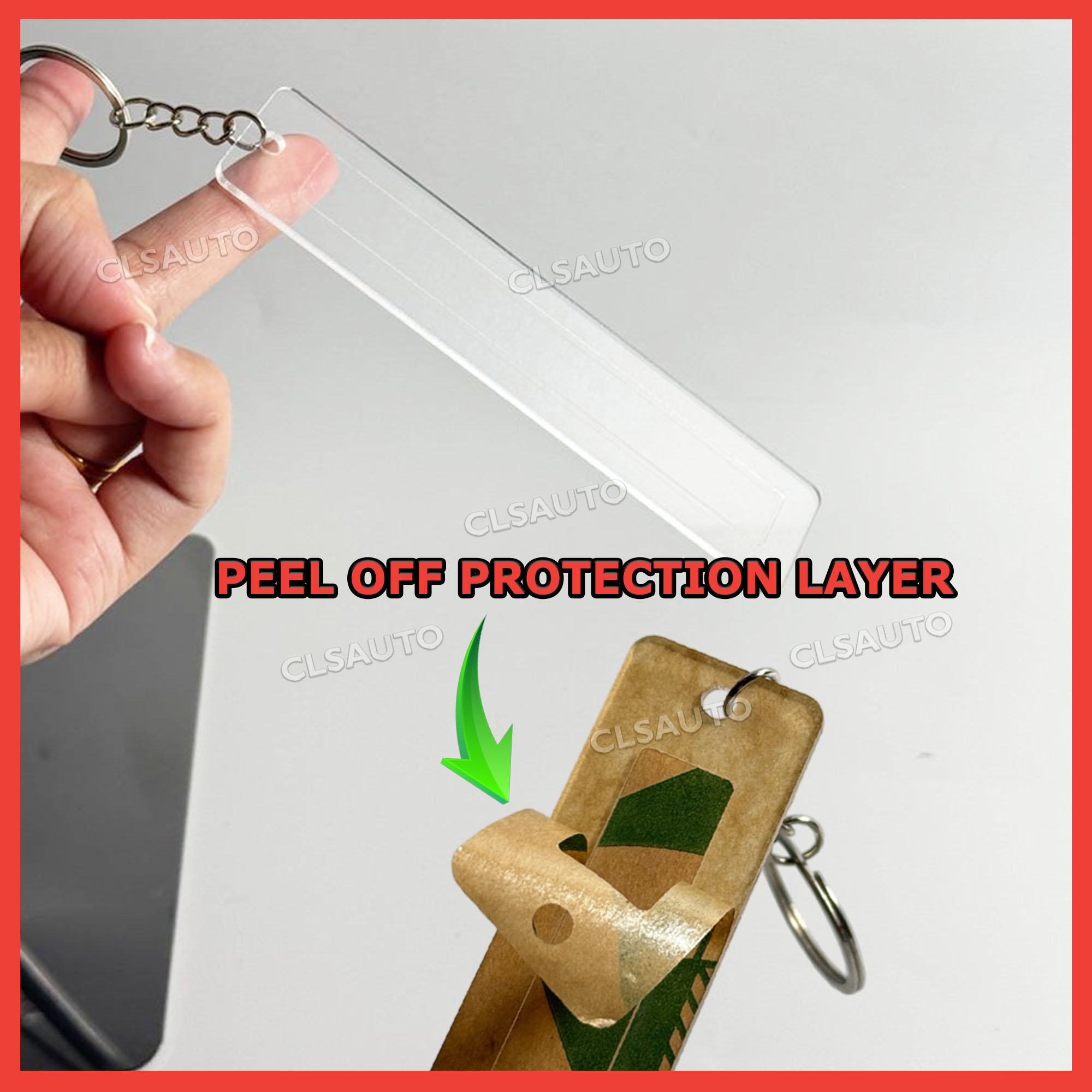 RFID Keychain Holder for Parking Access Transparent Acrylic Carpark ...