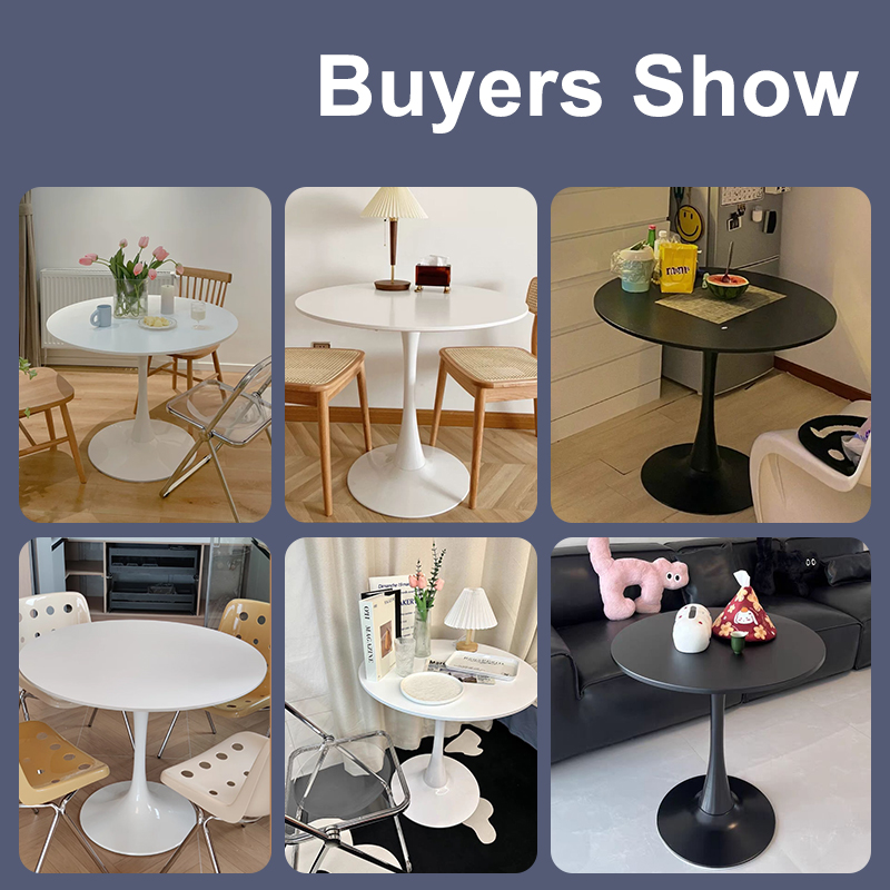 Dining Table 80CM Meja Makan Nordic Round Table Meja Bulat Cafe Table ...