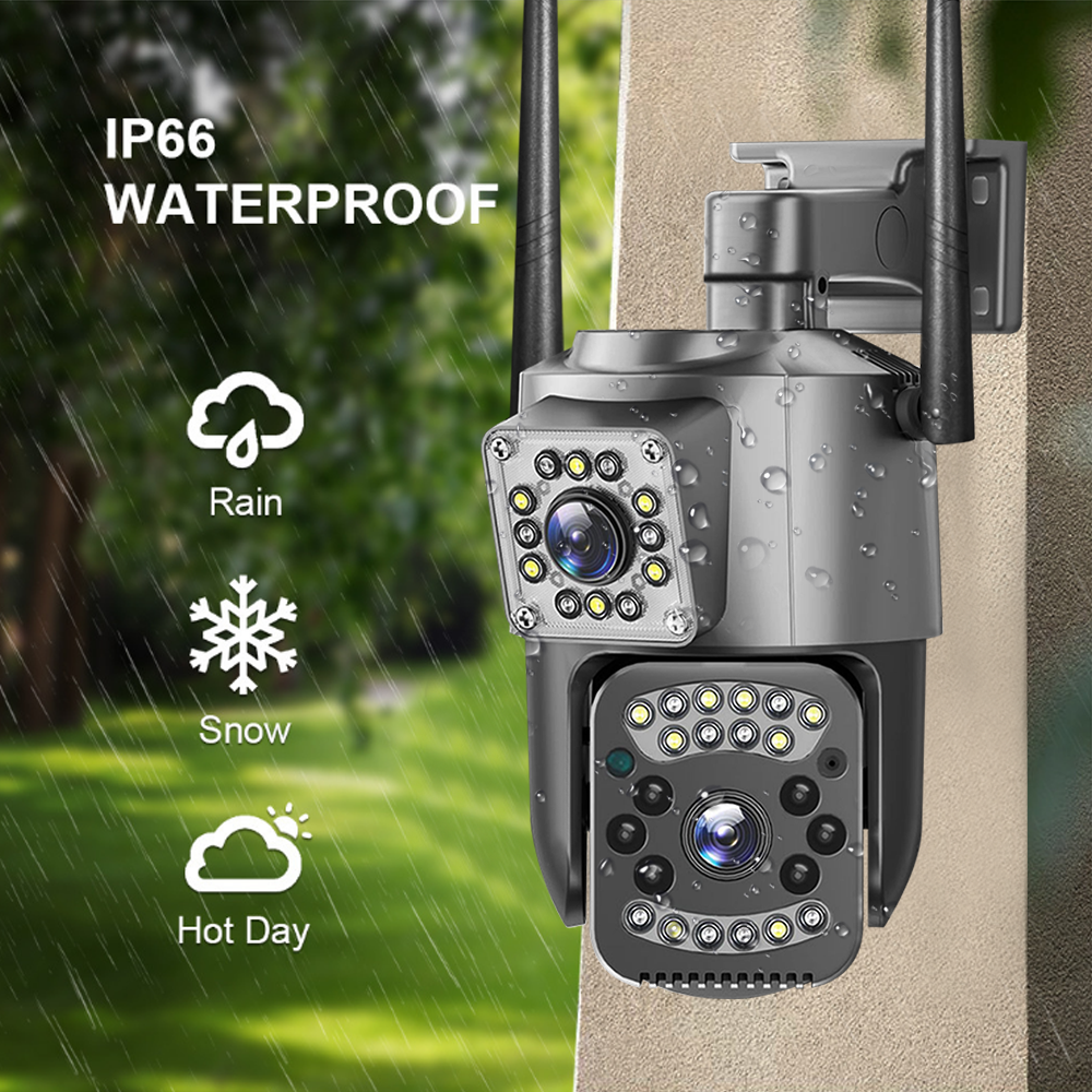 V380 Pro wireless dual lens outdoor waterproof wifi 360 cctv camera ...