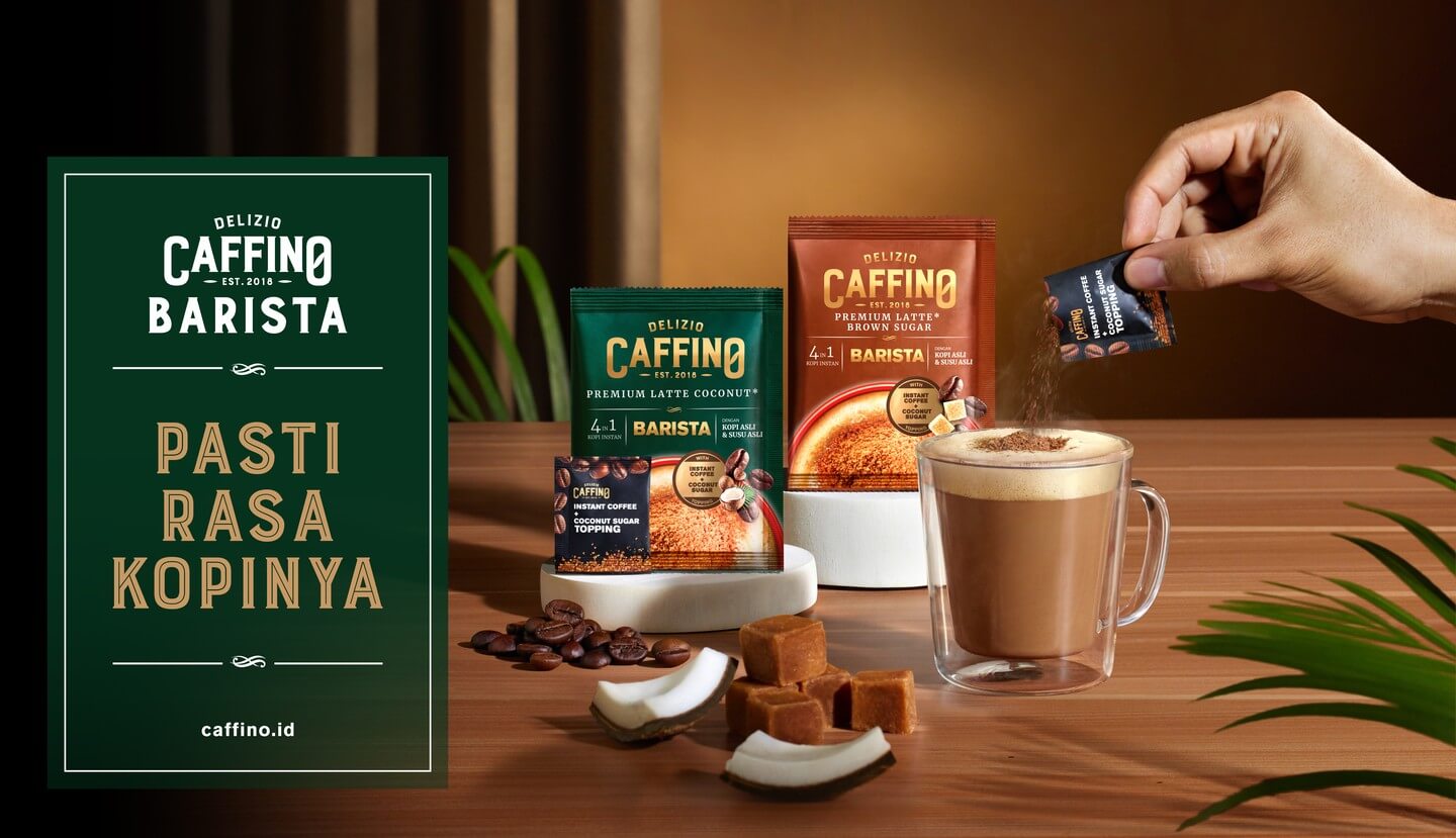 Coffee Kopi Instant 3 in 1 Latte Coffe Sachets Hazelnut Mocha Caffino ...