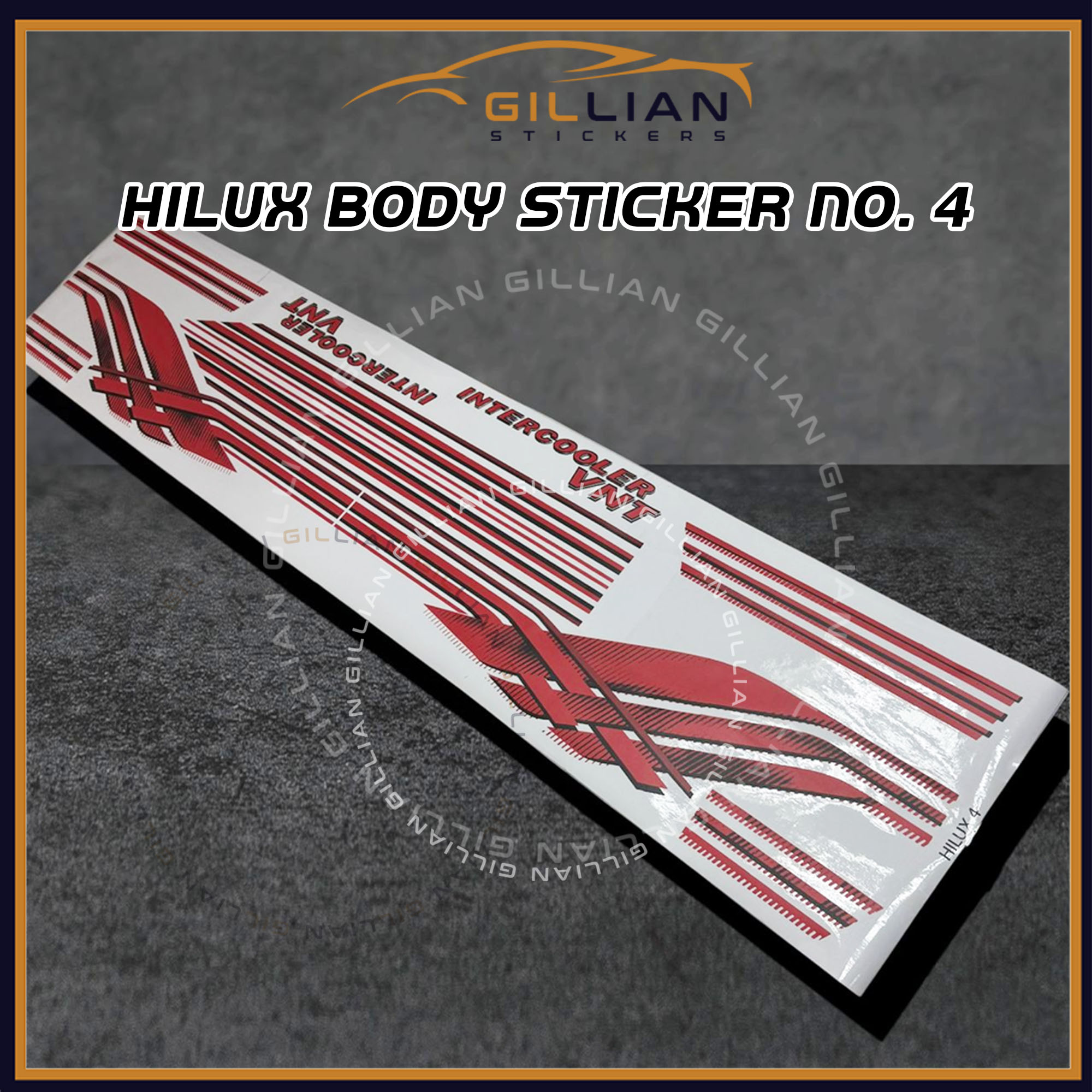 Toyota Hilux Sticker Body Car Side Pintu Lining Accessories Vigo Revo ...