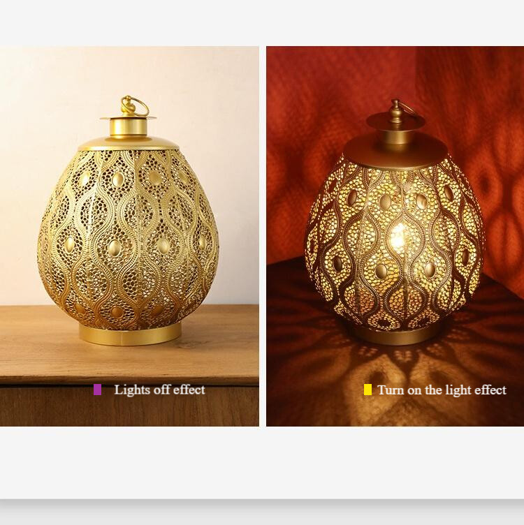 Moroccan Living Room Bedroom Decorative Table Lamp Bedside Lamp Bohemia ...