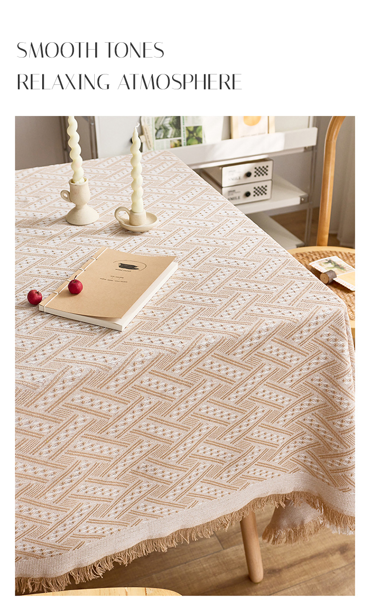 LemonUHouse Kain Meja Minimalis Berhias Tassel - Untuk Kafe/Rumah ...